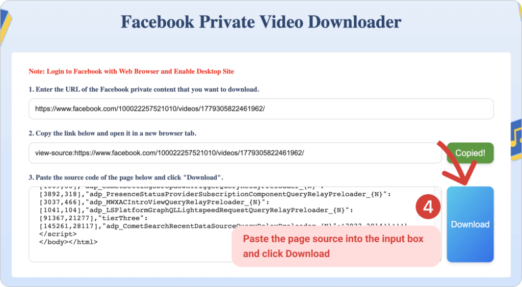 Free Online Facebook Private Video Downloader FBVideoDown